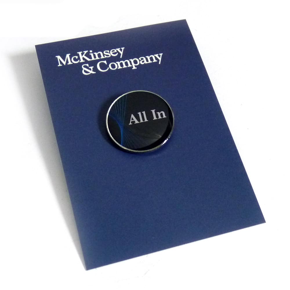 Printed Pin Badges - Bespoke Logos Wholesale Shop